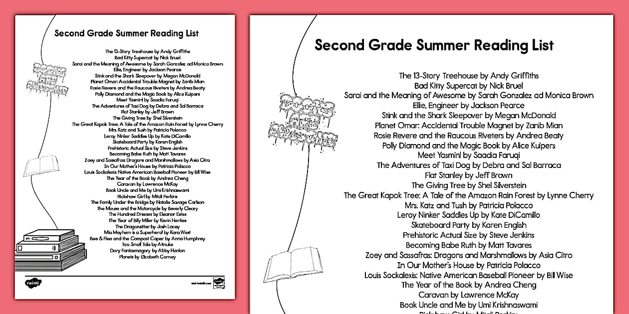 2nd Grade Summer Reading List for Kids | Twinkl USA - Twinkl