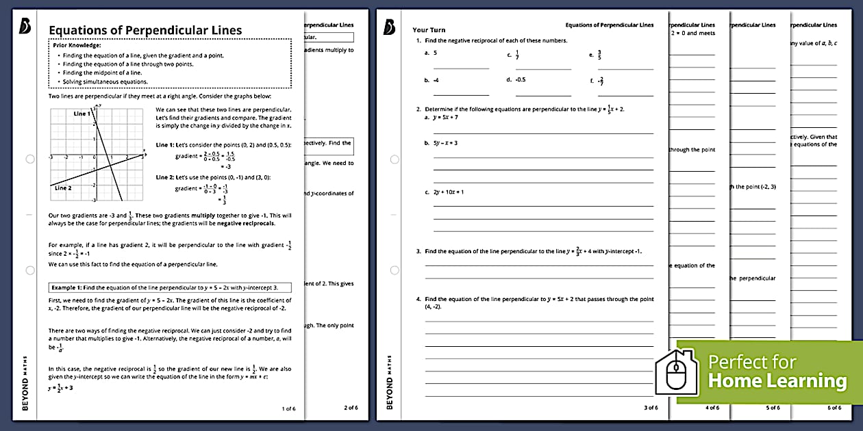 👉 Finding the Equation of a Perpendicular Line | GCSE Maths | Beyond