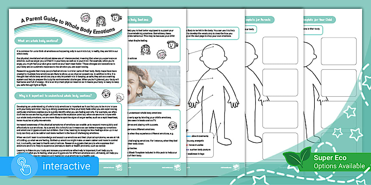 A Parent Guide to Whole Body Emotions (teacher made)