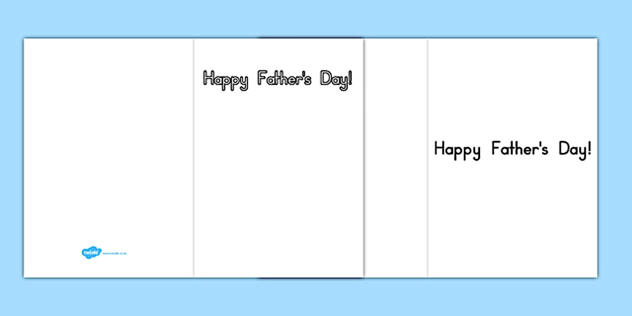 Design a Father's Day Card (teacher made) - Twinkl