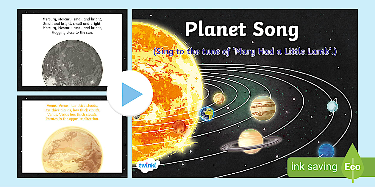 Planet Song PowerPoint (teacher made) - Twinkl