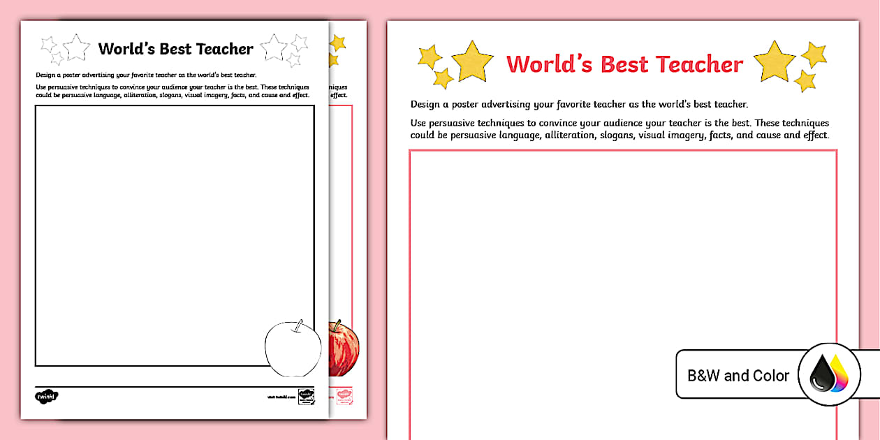 Teacher Appreciation Day Poster Idea for Kids | Twinkl USA