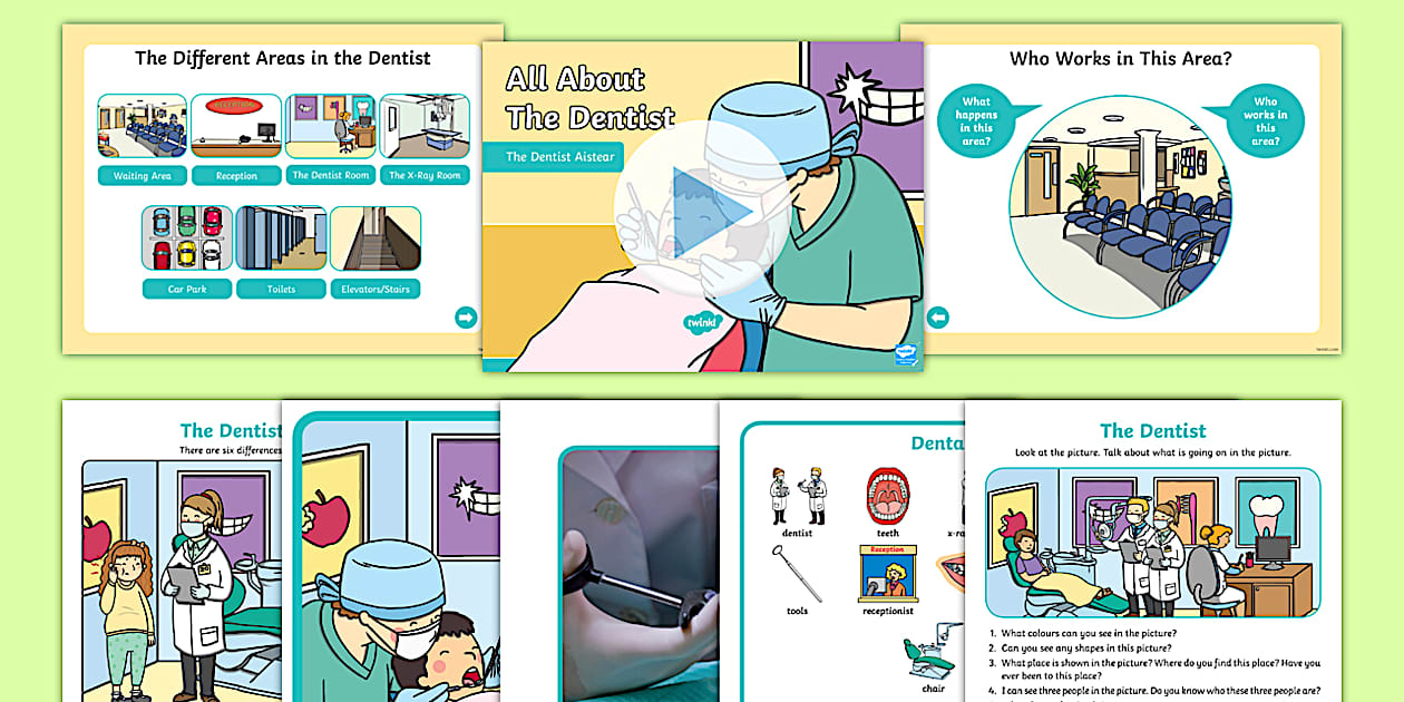 The Dentist Aistear Oral Language Activity Pack - Twinkl