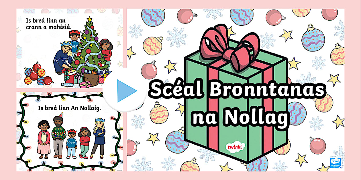 Gaeilge Christmas Present Story (Teacher-Made) - Twinkl