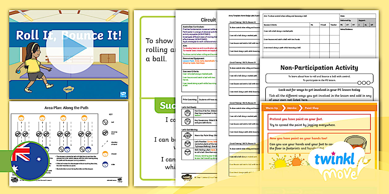 Move PE Year 1 | Lesson Pack | Ball Skills (teacher made)