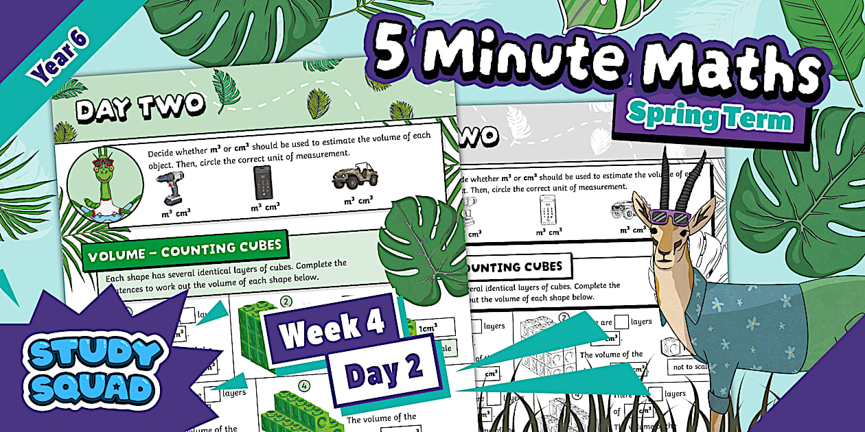 👉 Study Squad 5 Minute Maths - Year 6 Spring - Week 4 Day 2