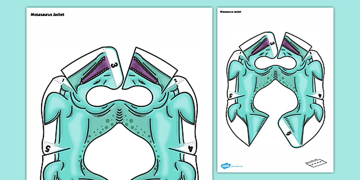 Mosasaurus Bee Bot Jacket (teacher made) - Twinkl