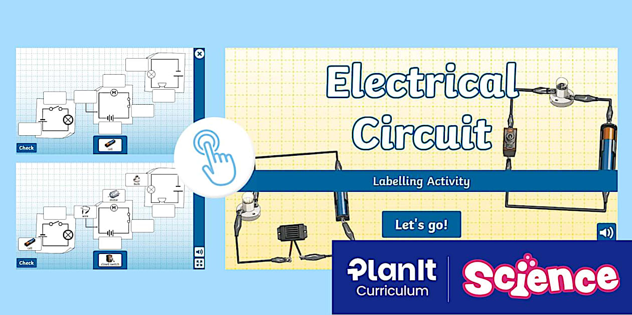 Electrical Circuit Labelling Activity - Twinkl