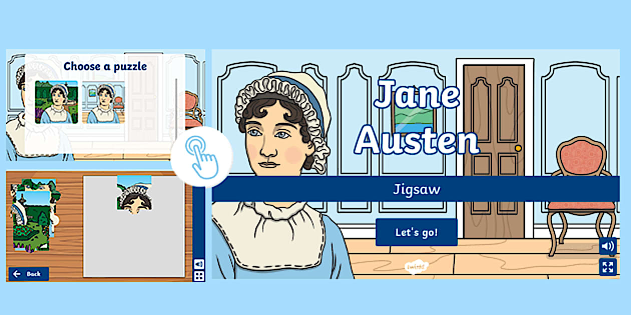 Jane Austen Interactive Jigsaw (Teacher-Made) - Twinkl