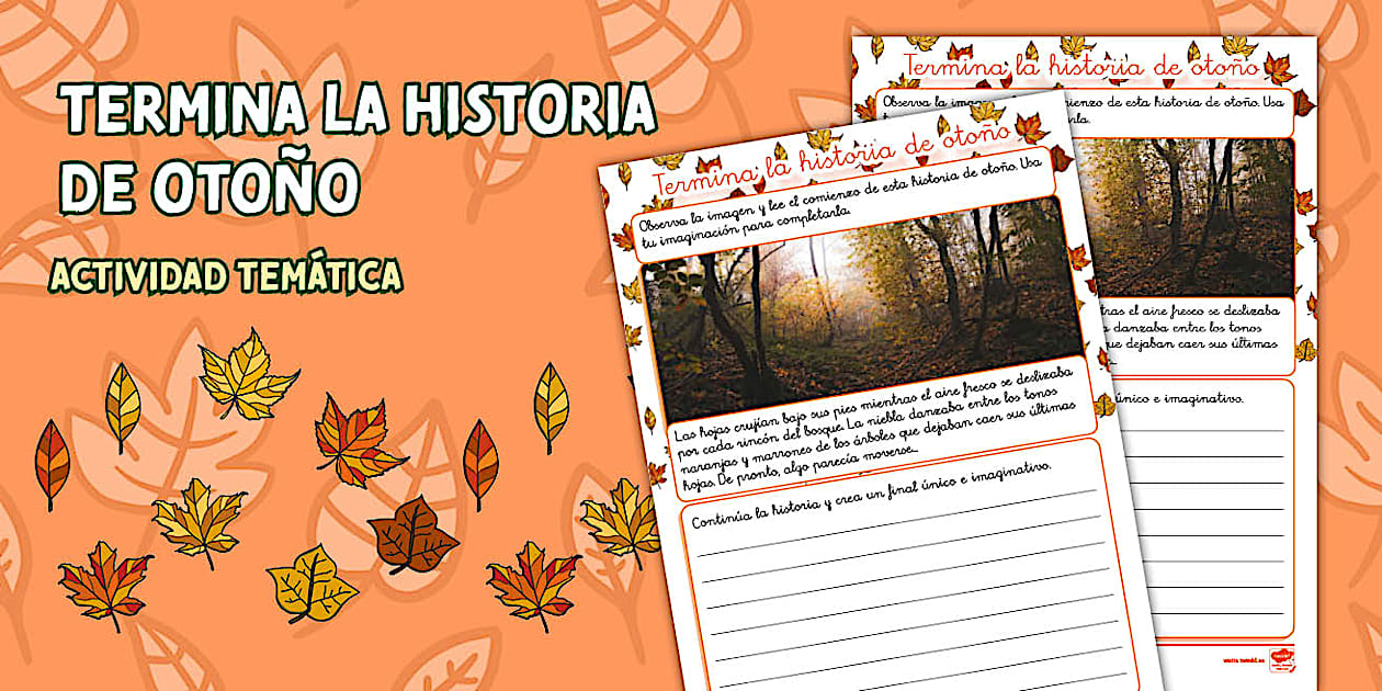 Ficha de actividad: Termina la historia de otoño