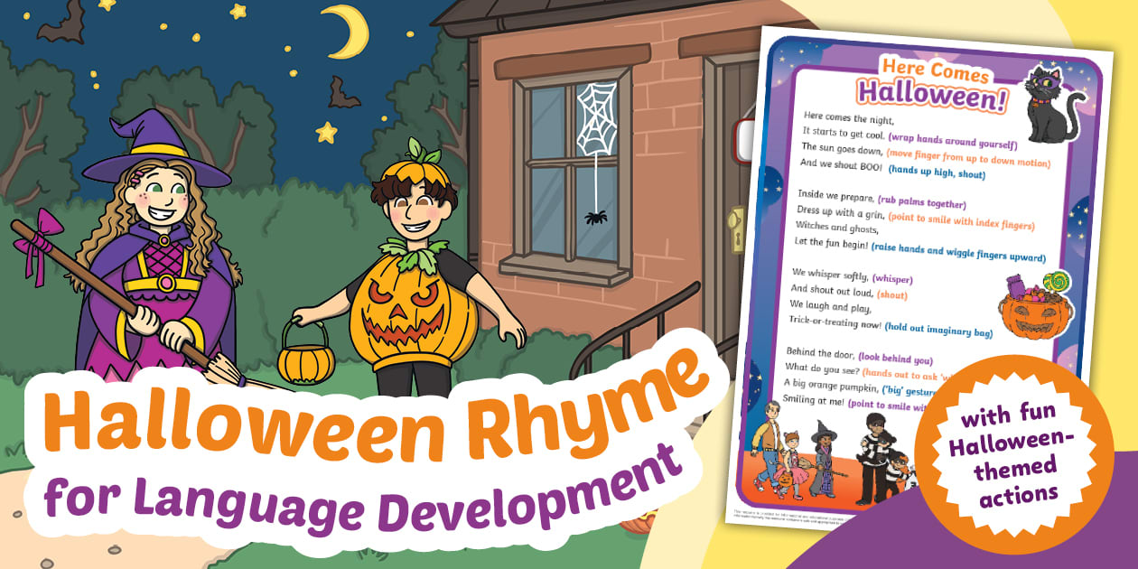 Halloween Rhyme for Language Development