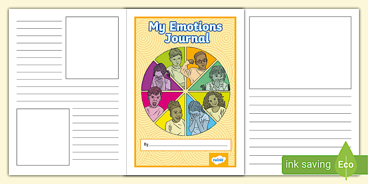 My Emotions Journal Writing Frame (Teacher-Made) - Twinkl