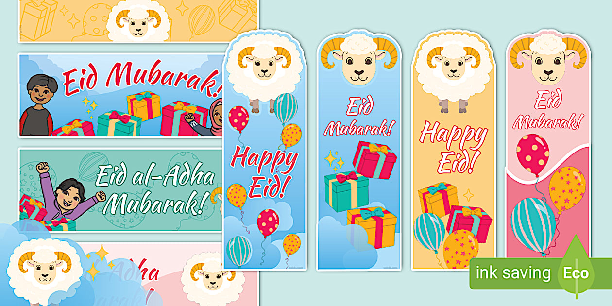 Eid al-Adha Bookmarks - Make your own Eid bookmark - Twinkl