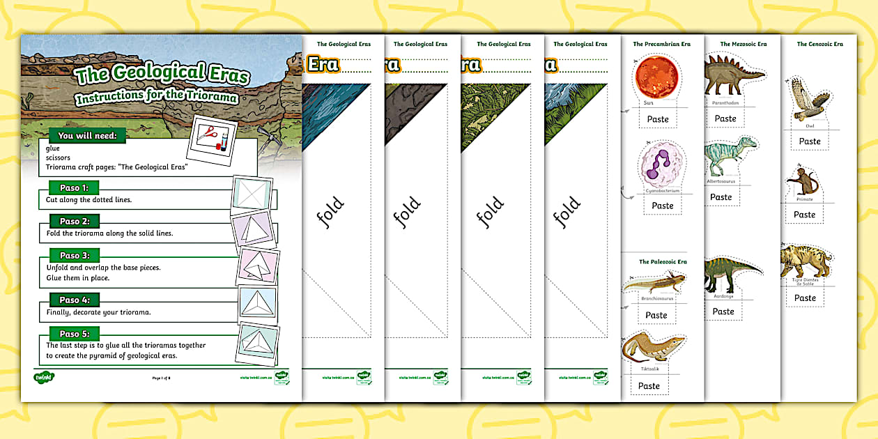 Triorama: Geological Eras (teacher made) - Twinkl