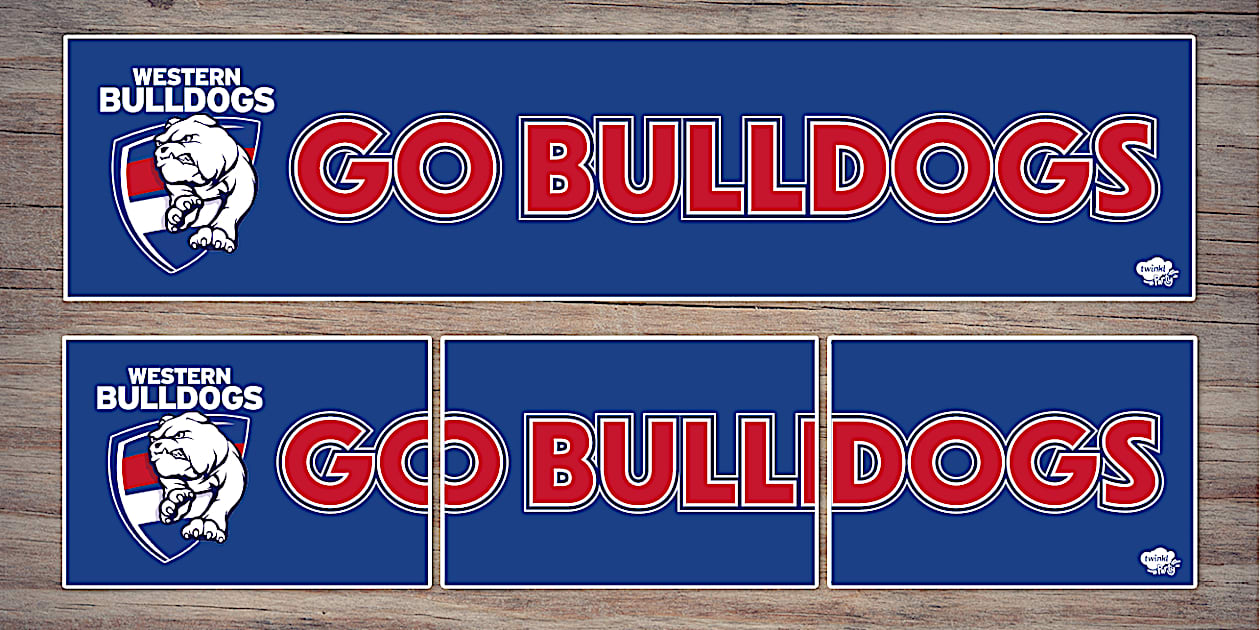 Western Bulldogs Banner | Twinkl Party (teacher made)