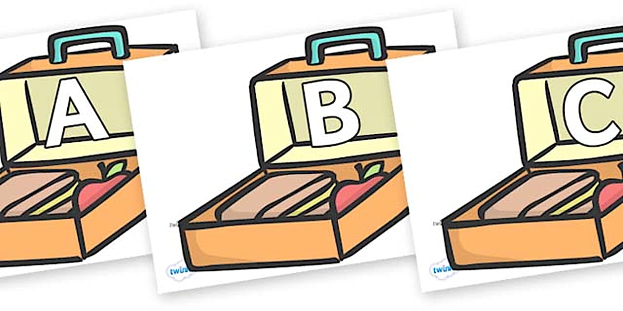 Cursive A-Z Alphabet on Lunch Boxes (teacher made) - Twinkl