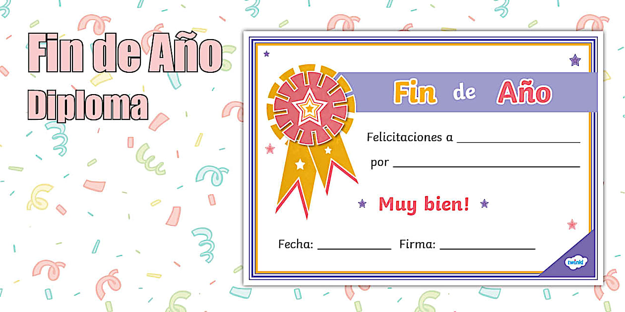Diploma: Fin de Año