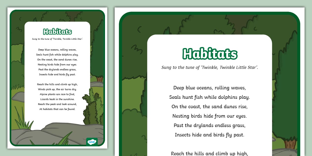 Habitats Song | New Zealand Twinkl | Musical Resources
