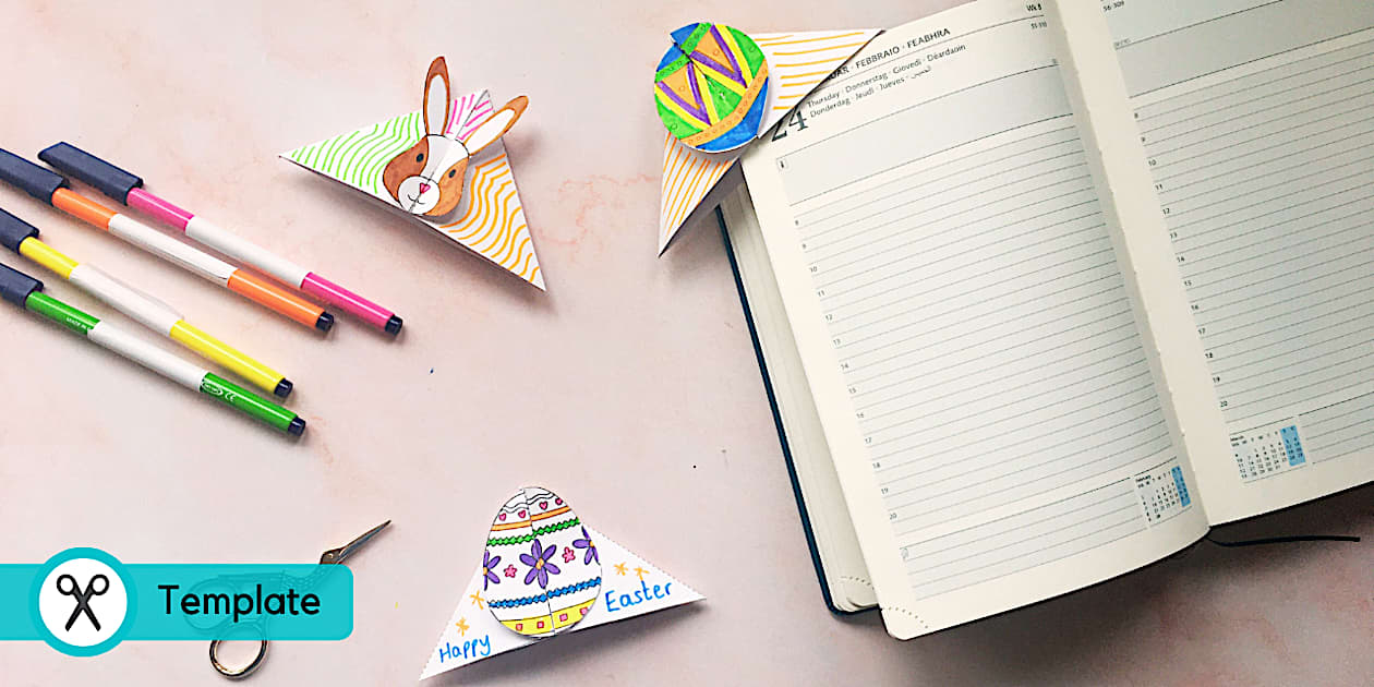Easter Bookmark Craft | Corner Bookmark Printables - Twinkl