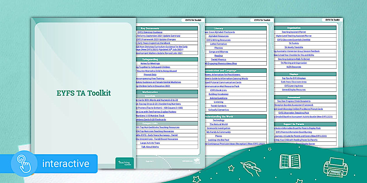 Kindergarten Teaching Assistant Toolkit (Teacher-Made)