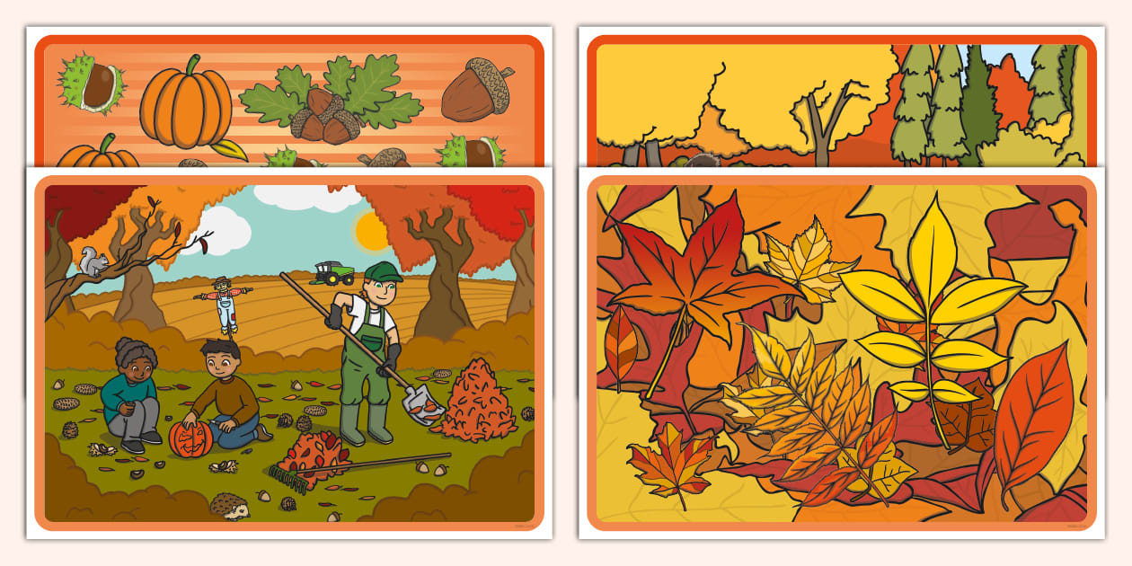 Autumn Place Mats (teacher made) - Twinkl
