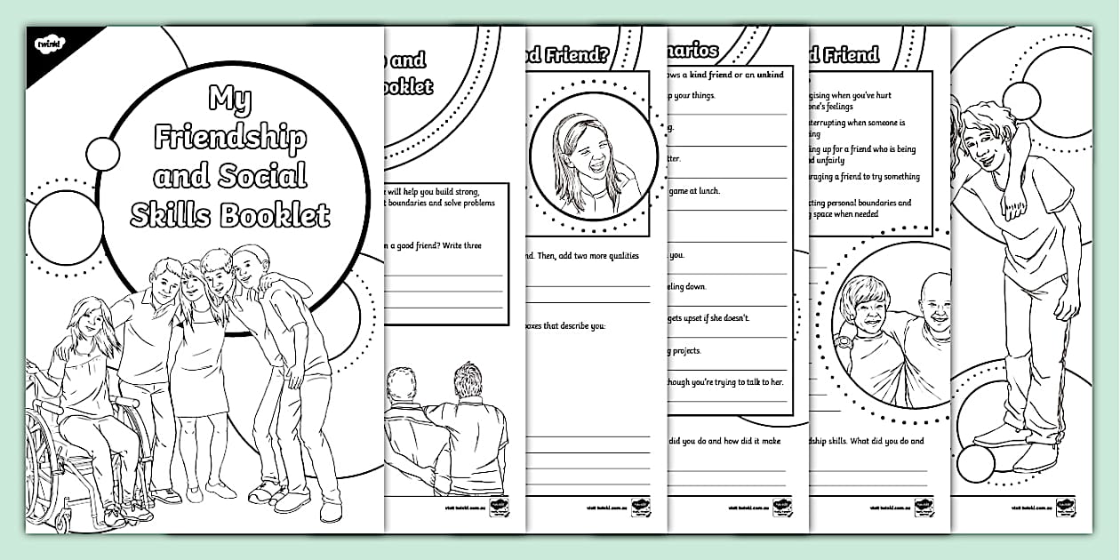 My Friendship and Social Skills Booklet (Lehrer gemacht)