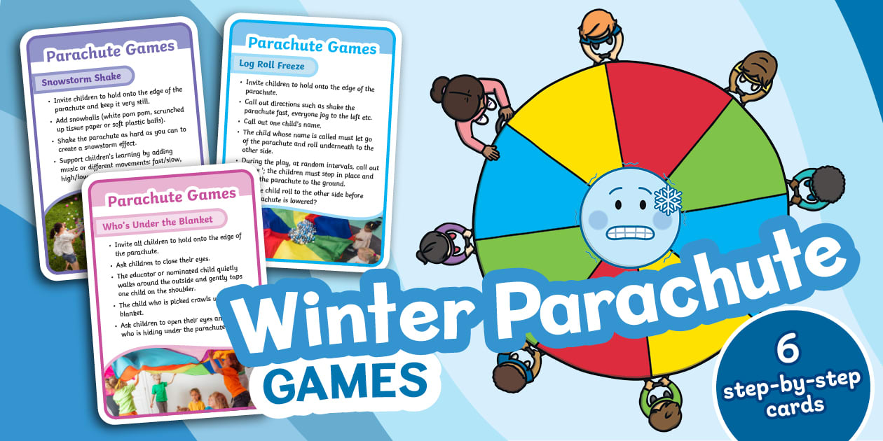 Winter Parachute Games for Preschoolers