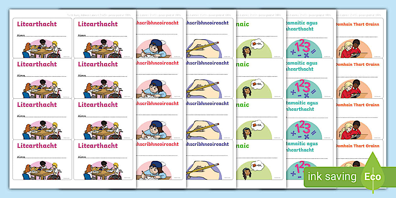 Lipéid Leabhar Ábhair Churaclam Thuaisceart Éireann