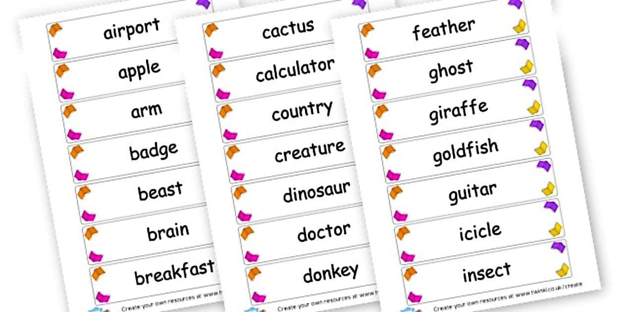 Common Nouns Cards (Teacher-Made) - Twinkl