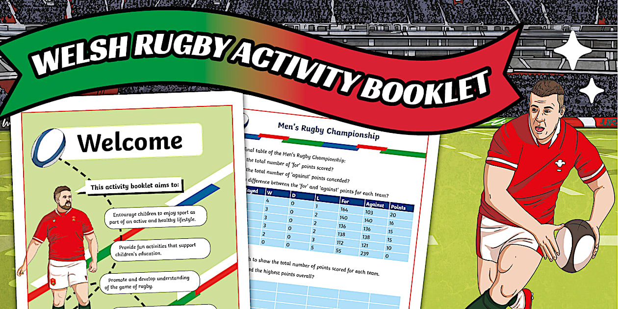 Welsh Rugby Activity Booklet (teacher made) - Twinkl
