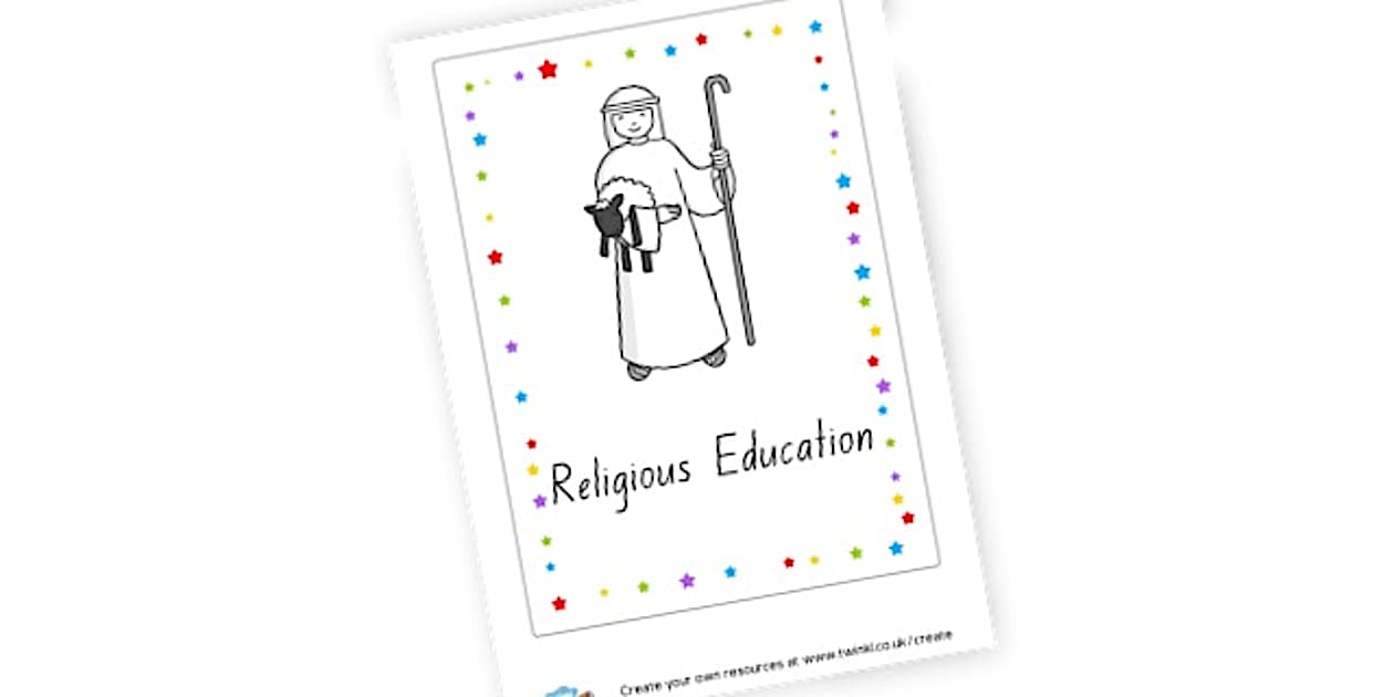 Religious Education Book Cover (teacher made) - Twinkl