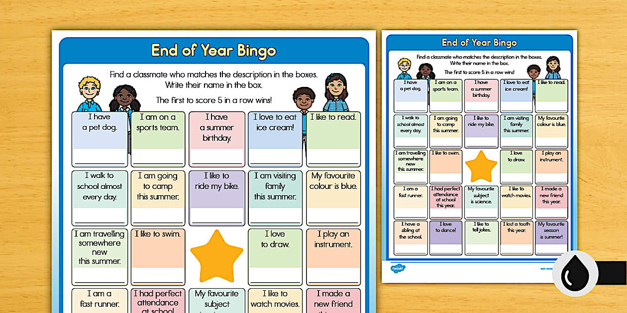 End of Year Bingo (teacher made) - Twinkl