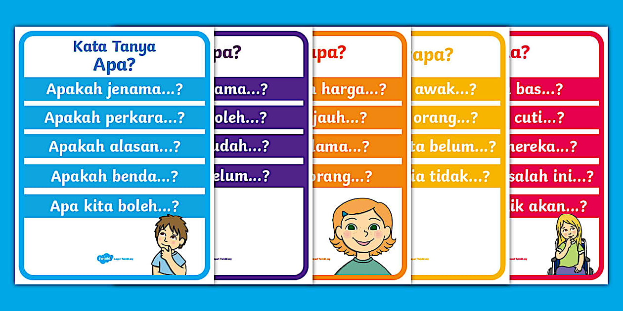 Poster Kata Tanya - KSSR 1 (Hecho por educadores) - Twinkl