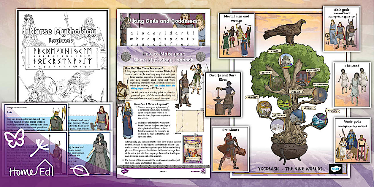 Norse Mythology Lapbook (teacher made) - Twinkl