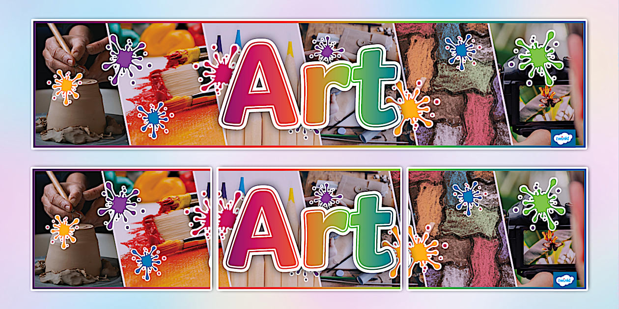 Art Photo Display Banner (teacher made) - Twinkl
