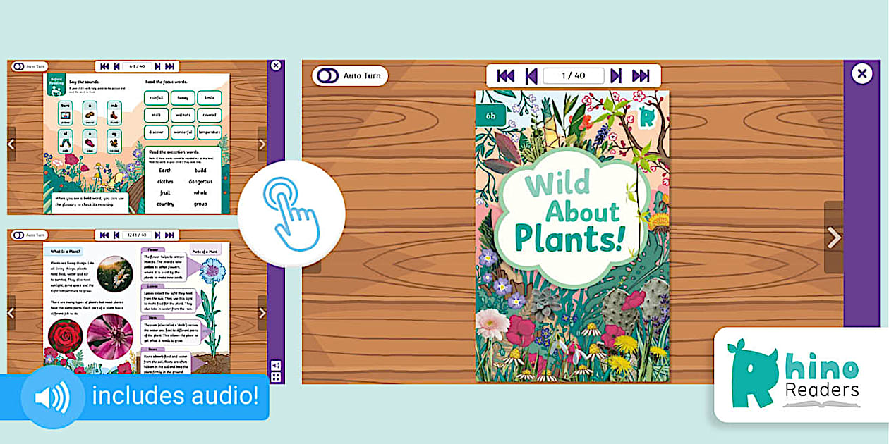 Non-Fiction Level 6 Book: Wild About Plants! | Rhino Readers