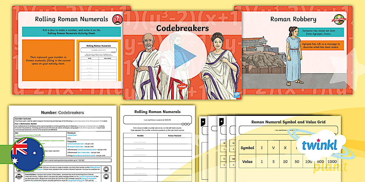 Year 5 Number: Roman Numerals Lesson 2 (Teacher-Made)