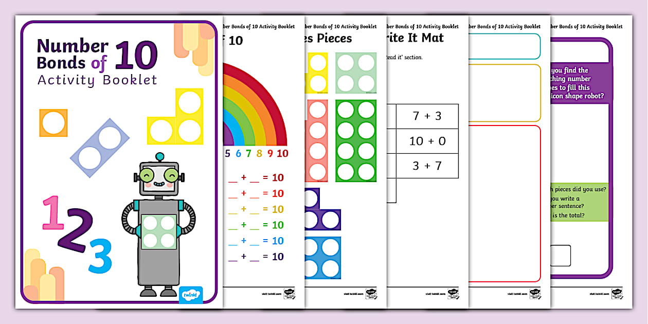 Number Bonds to 10 Activity Booklet | Teaching Resource