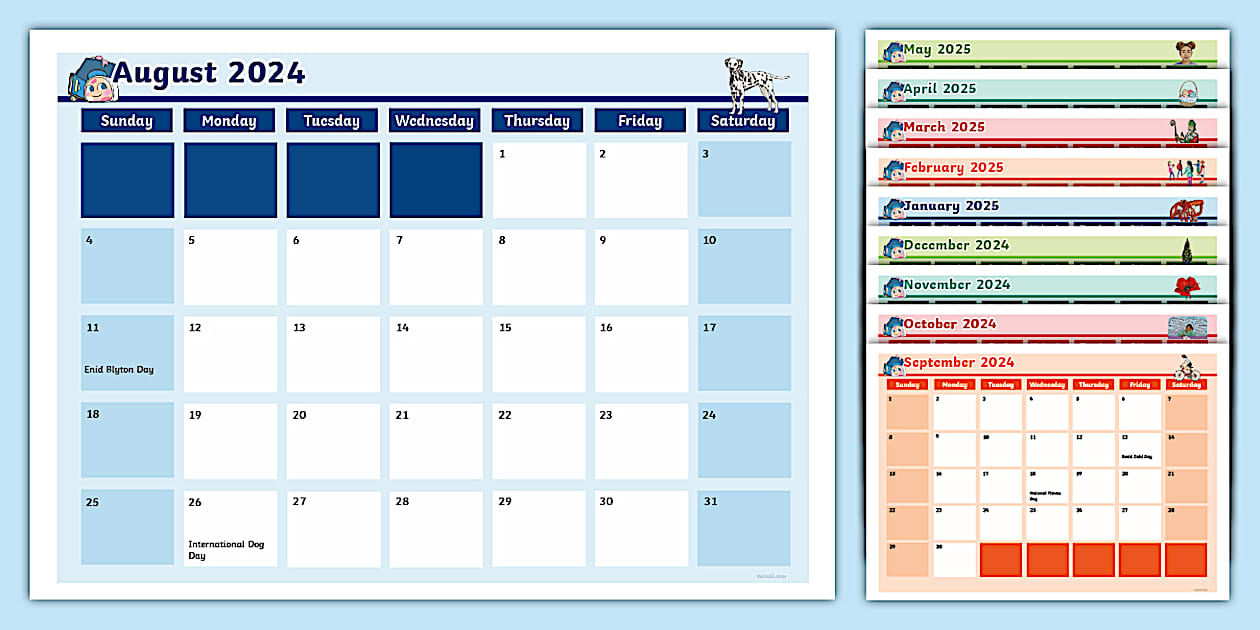 Back To School Calendar Editable KS2 (teacher made) - Twinkl