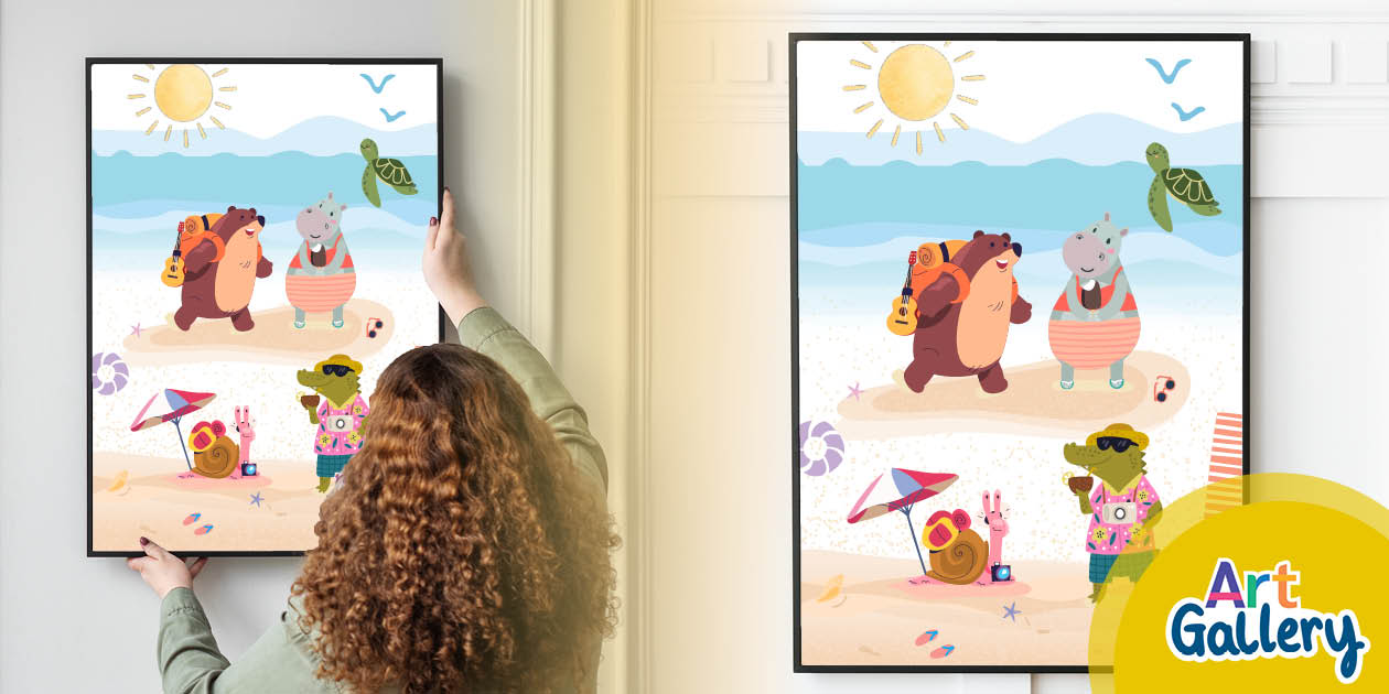 Cosy Animals Summer Poster (Teacher-Made) - Twinkl