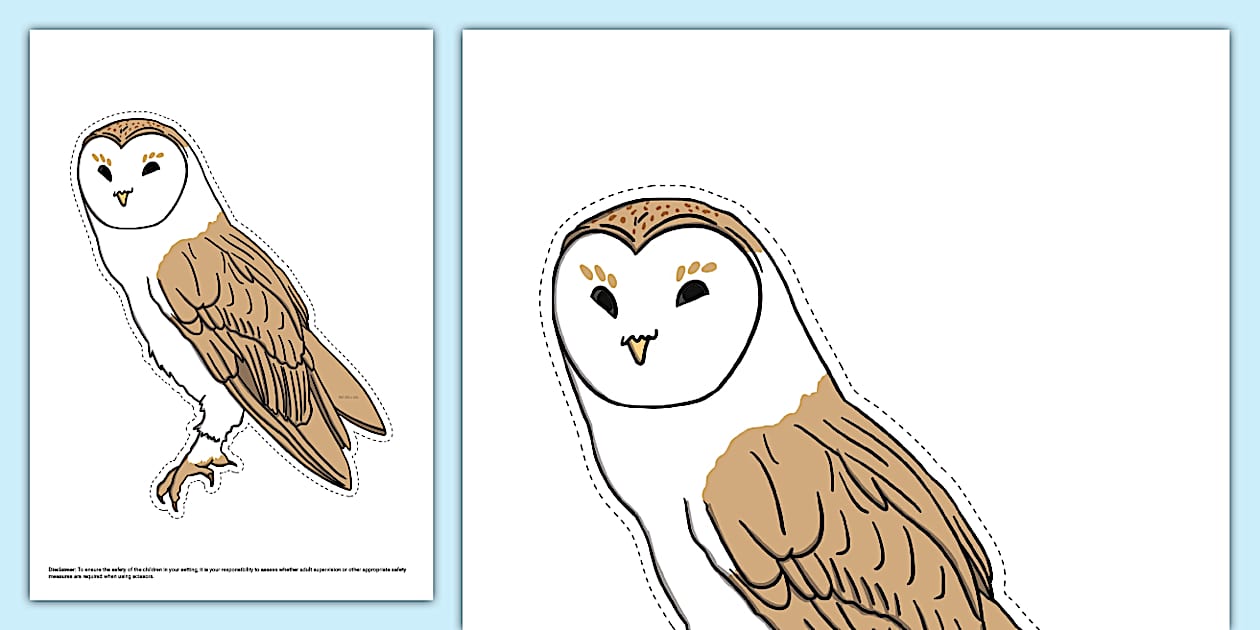 Owl Emoticon Cut Out 2341