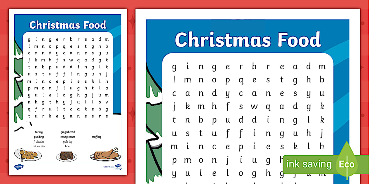 Christmas Word Search with Answers | Christmas Worksheet