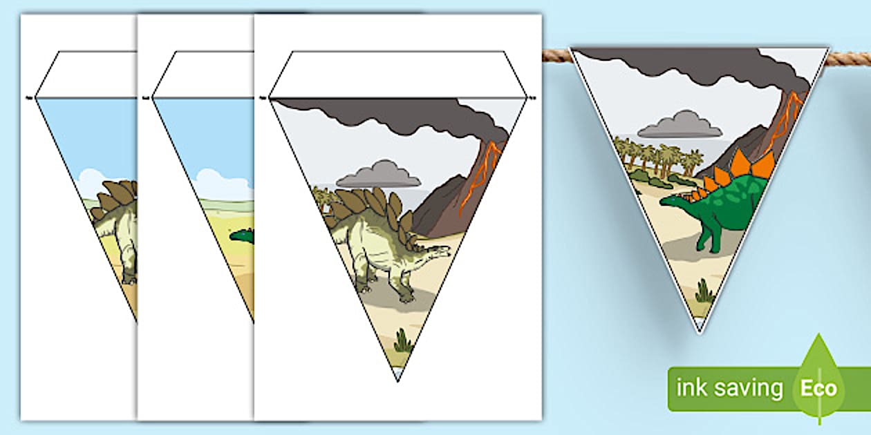 Stegosaurus Printable Bunting | Display Items | Twinkl