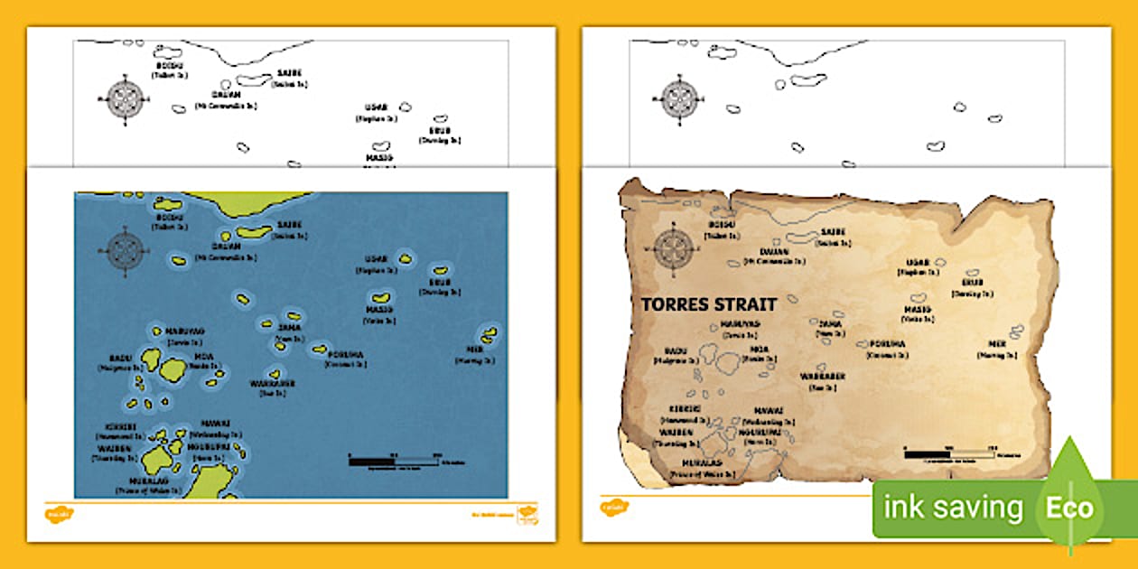 Torres Strait Islands Map Australia | Resource Pack - Twinkl
