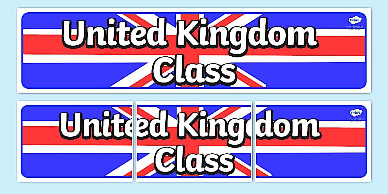 United Kingdom Themed Classroom Display Banner - Twinkl
