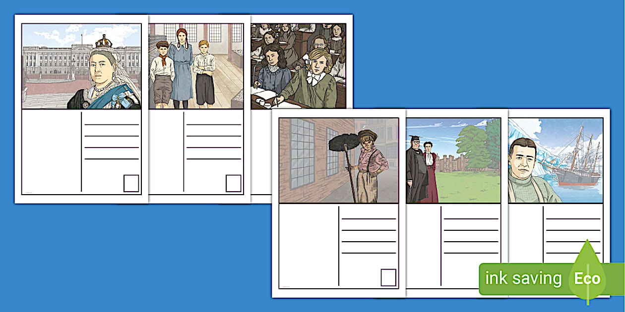 Victorian Postcards | History | Victorian Era | Twinkl | KS1