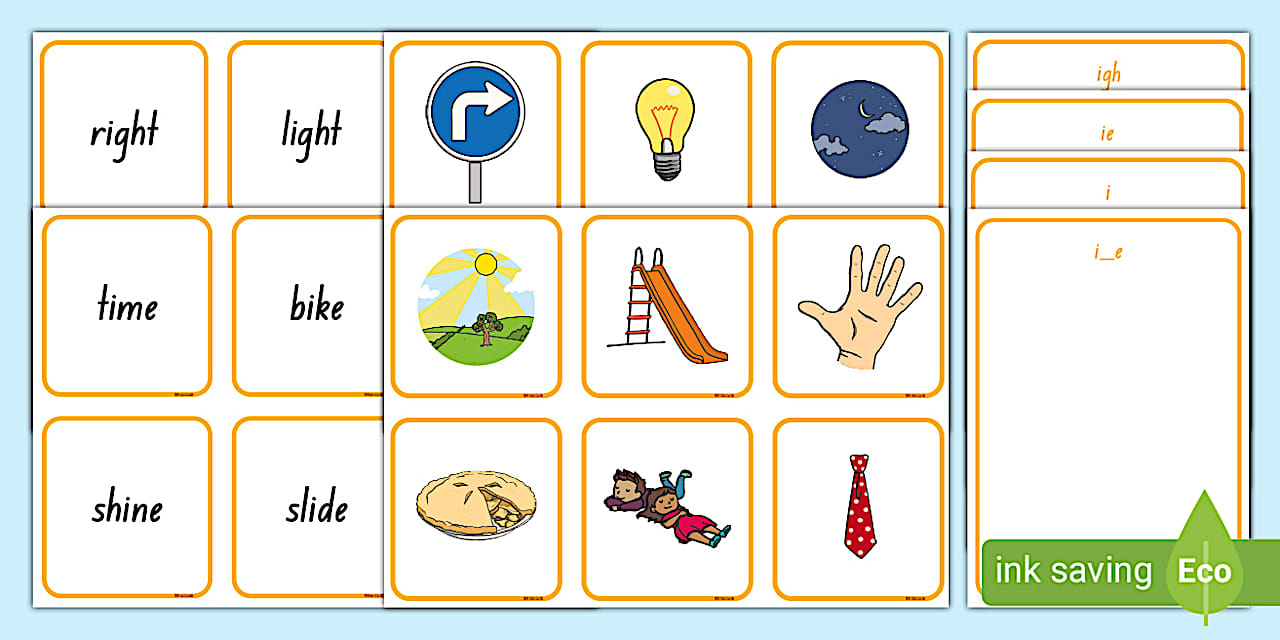 'igh' Sound Family Word Sorting Activity Pack (Teacher-Made)