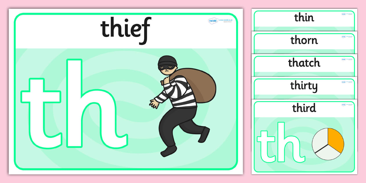 th Sound Modelling Dough Mats (teacher made) - Twinkl