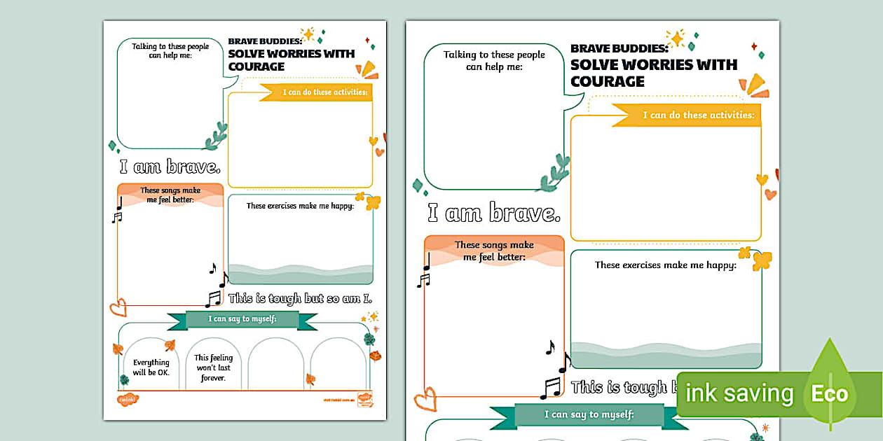 Brave Buddies: Solve Worries with Courage (teacher made)