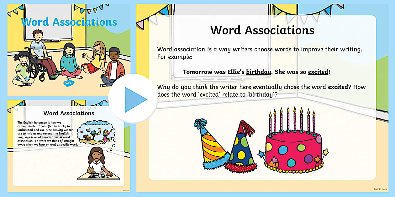 Word Associations PowerPoint (teacher made) - Twinkl